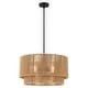 Cynthia 4-Light Natural Rattan Drum Chandelier Light - 22''W - Bed Bath ...