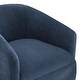 Luke Faux Slipcovered Swivel Accent Chairs for Living Room - Bed Bath ...