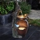 Rain Barrel Pot with Tree and Birds 2.5-Feet Tall Outdoor Polyresin ...