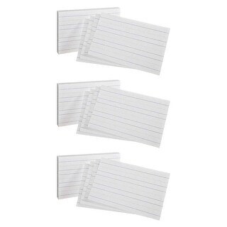 Elementary Index Cards, 5" x 8", Primary Ruled, 100 Per Pack, 3 Packs ...