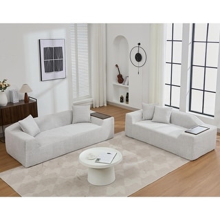 3 Seater and 2 Seater Sectional Sofa with MDF End Table - Bed Bath ...