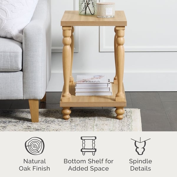 light oak sofa end table