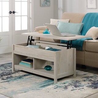 Cannery Bridge Coffee Table with Storage, Chalked Chestnut Finish - Bed ...