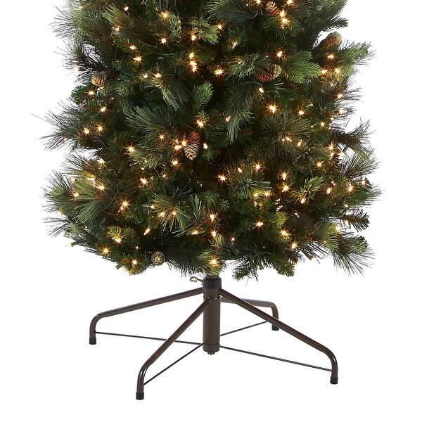 12 ft. Carolina Pine Slim Tree with Clear Lights - Bed Bath & Beyond ...