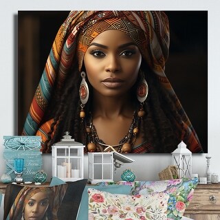 Designart "African Tribal Swazi Emahiya" African Tribal Metal Wall Art ...