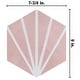 Merola Tile Horizon Dusk Hex Rosa 7-3/4" x 9" Porcelain Floor and Wall ...