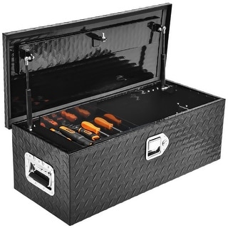 Modern 30"Aluminum Tool Box Diamond Plate Chest Box - 30" - Bed Bath ...