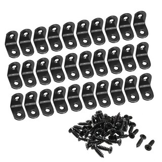 Corner Brace Angle Bracket Fastener L Shape 25x25x16mm Round End 30pcs ...
