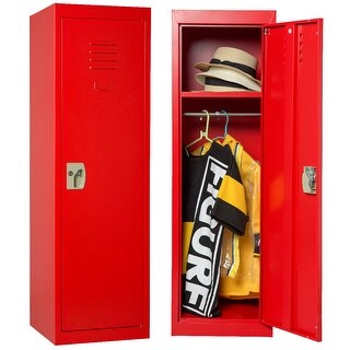 Merax Kids Locker Safe Storage Children Single Tier Metal Lockers - Bed ...