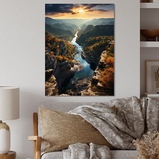 Designart "Eastern USA Appalachian Mountains II" Landscapes Metal Wall ...