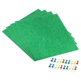 4Pcs Felt Pin Board Tile Self Adhesive Square Wall Bulletin Push Pin ...