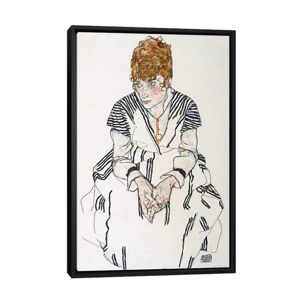 iCanvas "Portrait of the Artist's Sister-in-Law, Adele Harms" by Egon ...