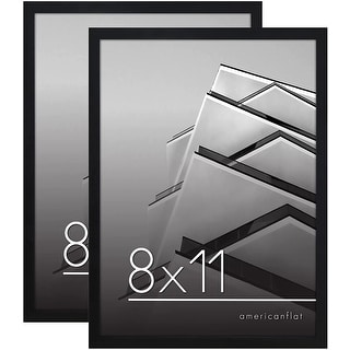 Americanflat 8x11 Picture Frame, Black, 2 Pack - Bed Bath & Beyond ...