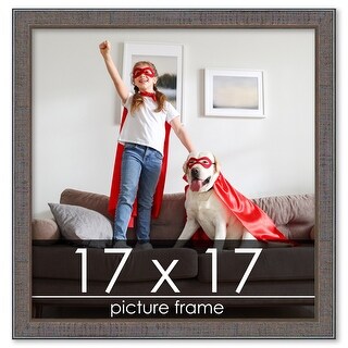 17x17 Distressed/Aged Complete Wood Square Picture Frame with UV ...
