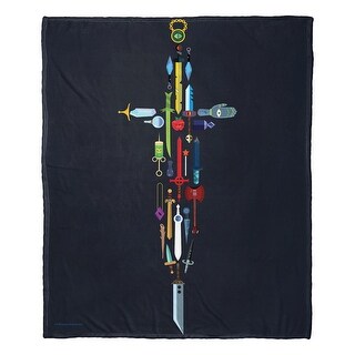 Cartoon Network Adventure Time Magical Items Silk Touch Throw Blanket ...