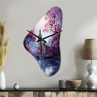 Purple Ferris Wheel Eternal Carousel IV - Amusement Parks Wall Clocks ...