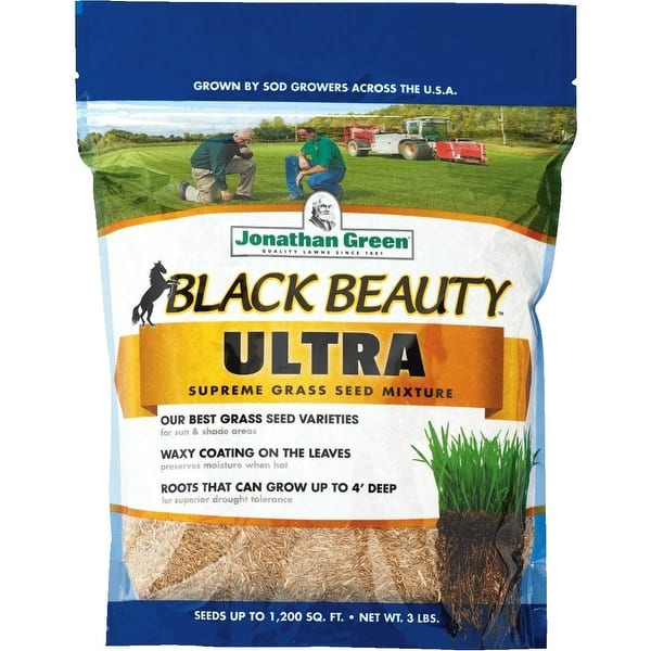 Jonathan Green 10321 Black Beauty Ultra Grass Seed Mixture, Up To 1200 ...