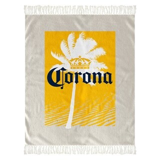 Corona Crown Tree Beach Throw With Tassels 50" X 60" - 50"x60" - Bed ...
