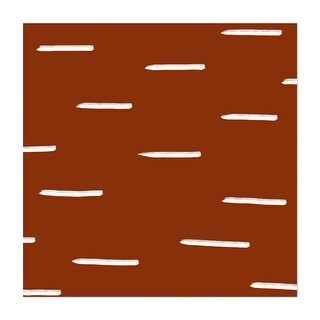 MOD Chunky Horizontal Lines rust Illustrations Art Print/Poster - Bed ...