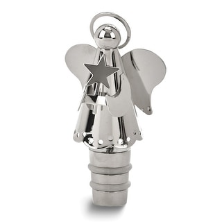 Curata Angel Non-Tarnish Nickel-Plated Bottle Stopper - Bed Bath ...