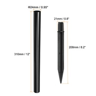 2set Solar Torch Light Ground Spike Kit Extension Pole Base Joint ...