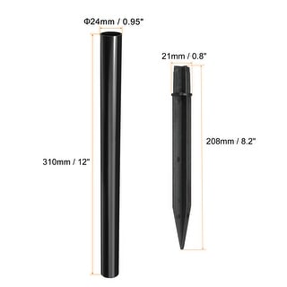 2set Solar Torch Light Ground Spike Kit Extension Pole Base Joint ...