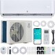 18,000 BTU Mini Split Air Conditioner Ac/heating System Wi-Fi Ductless ...