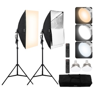 Softbox Lighting Kit, Professional Softbox Tripod Stand, Remote Control ...