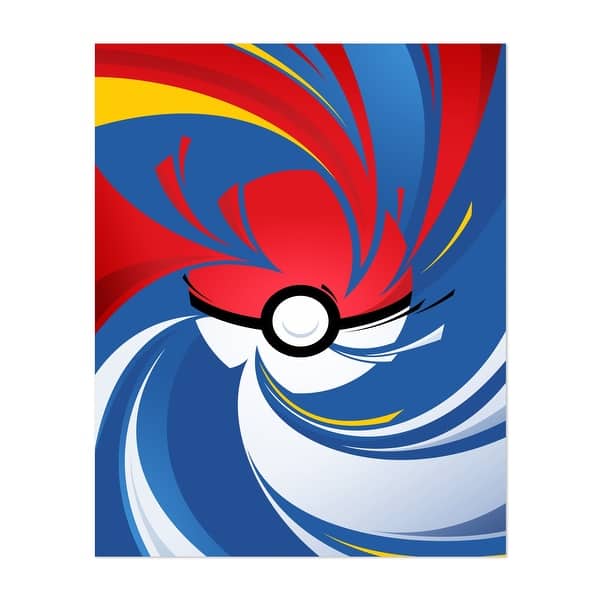 Pokeball Digital Pokemon Art Print/Poster - Bed Bath & Beyond - 34891457