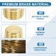 Male Pipe Plug Fitting, Brass Hex Counter Sunk Plug Brass Male ...
