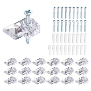 Glass Retainer Clips Kit with Screw, 0.83 x 0.51" Panel Fixing Clip ...