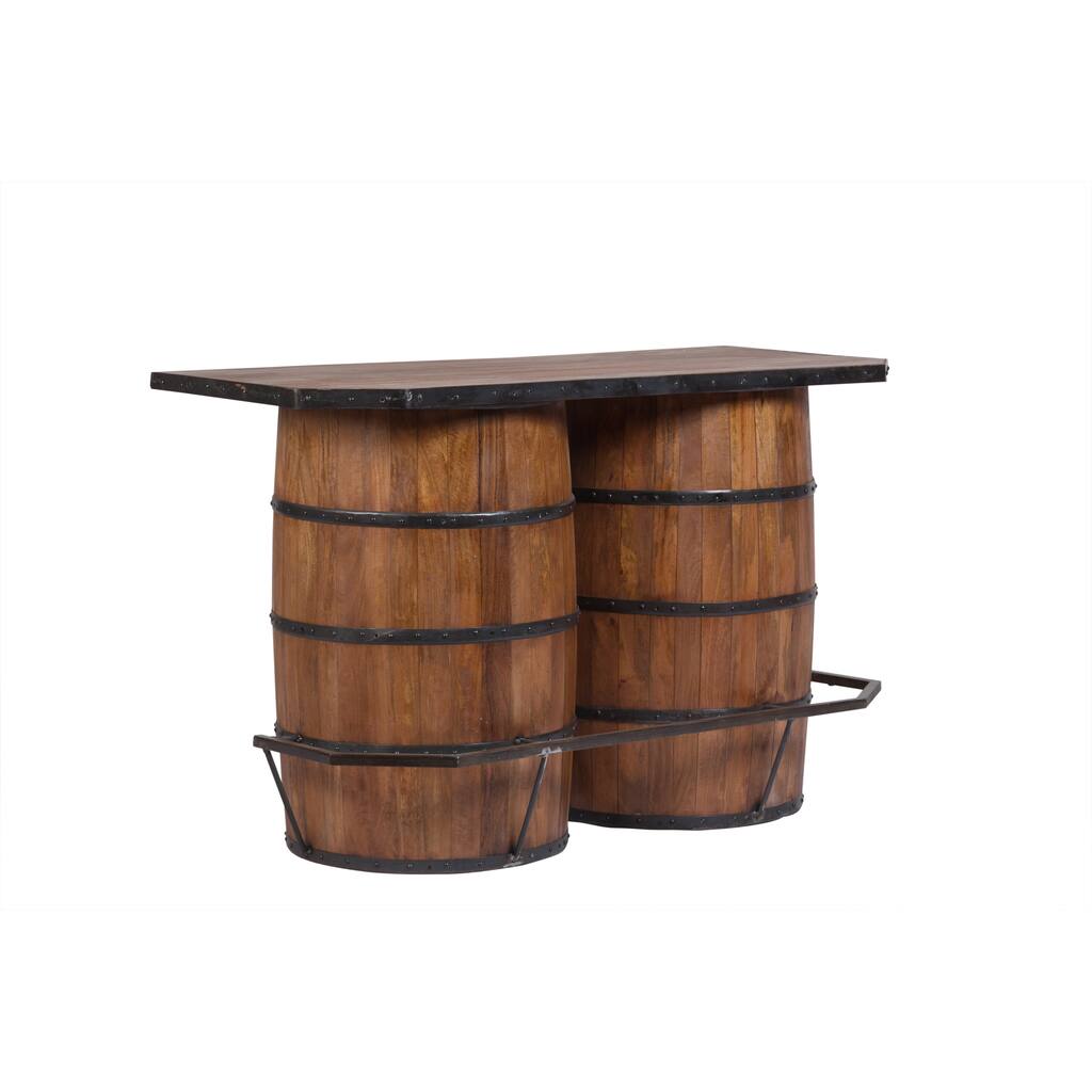 Porter Designs Willamette Valley Double Barrel Wine Bar - 40"H x 28"W x ...