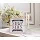 Mud Pie Mr Mrs Wedding Wooden Wall Sign Personalize Name Date Photo Op ...