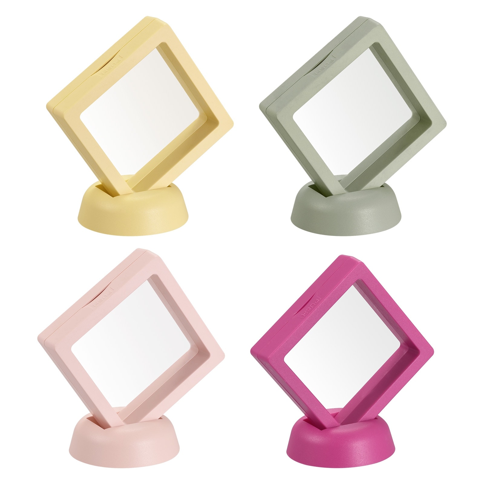 Floating Frame Display Holder 3D Jewelry Display Boxes with Base - Bed ...