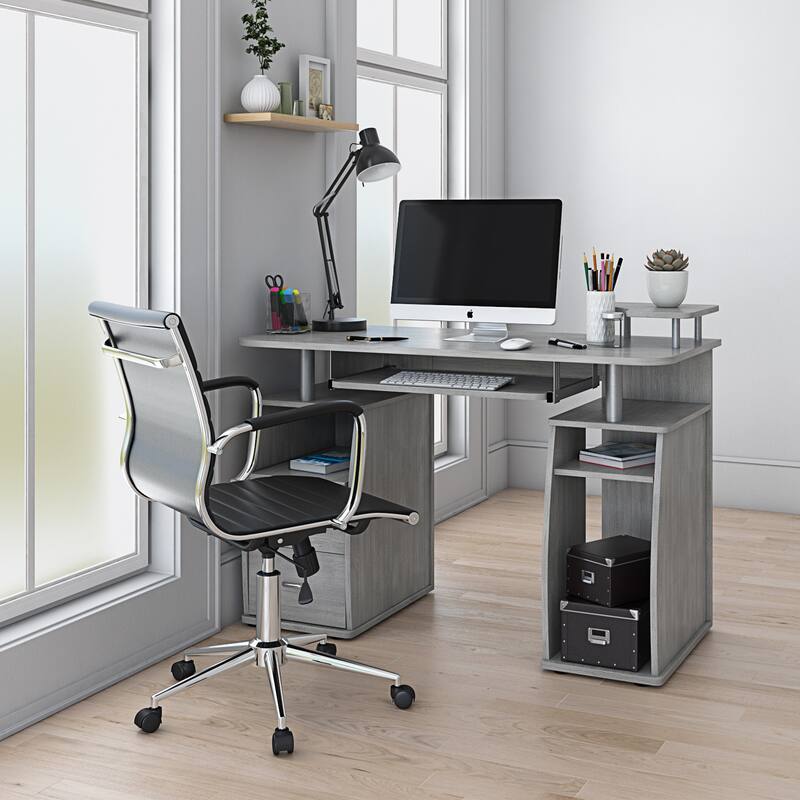 Techni Mobili Complete Computer Workstation Desk With Storage - Bed ...