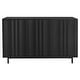 Wave Pattern Sideboard Storage Cabinet with 2 Doors and 2 Drawers ...