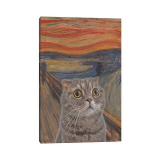 iCanvas "Cat Scream I" by Artelele Canvas Print - Bed Bath & Beyond ...