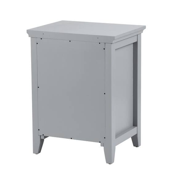 Traditional Design Night Stand with Open Door Compartments Modern ...