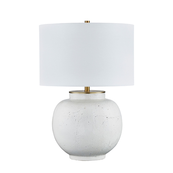 Kandi 27.5 Ceramic Table Lamp with Fabric Shade White Bed Bath Beyond 42202506