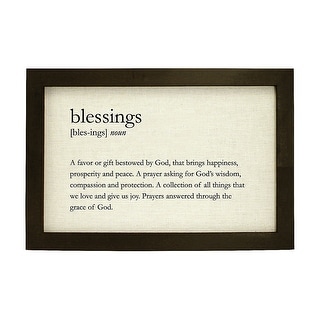 Blessings Definition Print, Home Decor, 1 Piece - Bed Bath & Beyond ...