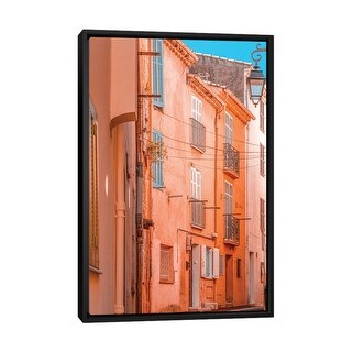 iCanvas "Street in Cannes II" by Radu Bercan Framed - Bed Bath & Beyond ...