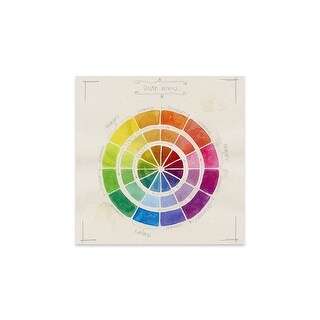Color Wheel Sketch Print On Acrylic Glass by Stephanie Corfee - Bed ...