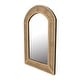 Delara Boho Arch Rattan Wall Mirror - 36"H x 24"W x 1.5"D - Bed Bath ...
