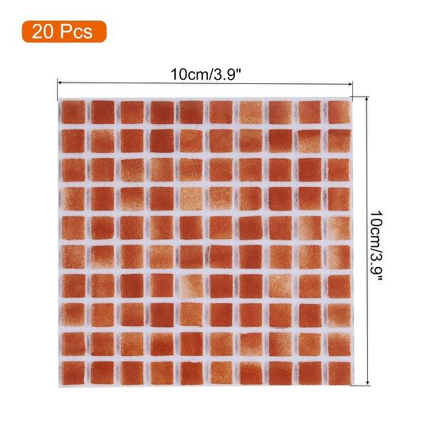20Pcs Mosaic Tile Sticker 10x10cm Square Wallpaper Backsplash, Style 4 ...
