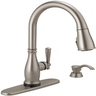 Single-Handle Pull-Down Sprayer Kitchen Faucet with Touch2O and ...