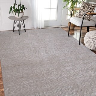 Quartz Desoto Modern & Contemporary Geometric Hand-Knotted Area Rug ...