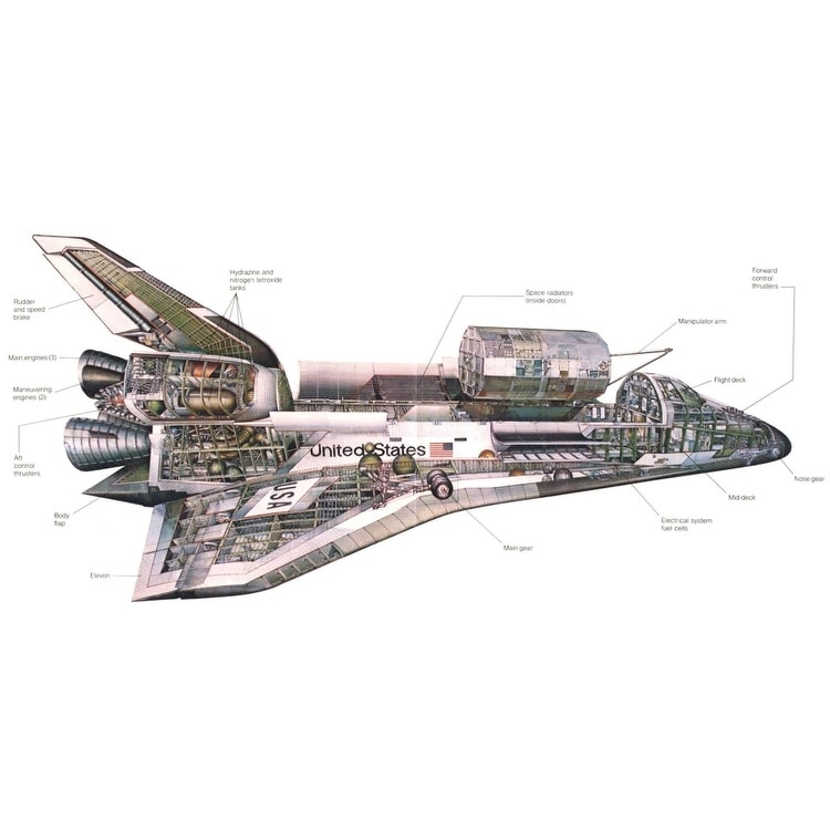 space shuttle engineering drawings