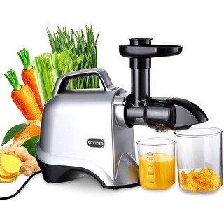 Juicer Machines-Up to 92% Juice Yield Masticating Slow Juicer With ...