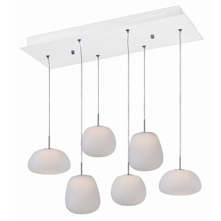 Modern Contemporary LED Pendant Puffs White - Exact Size - Bed Bath ...