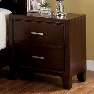 Simple Casual Nightstand Solid wood Bedroom Furniture Transitional Look ...